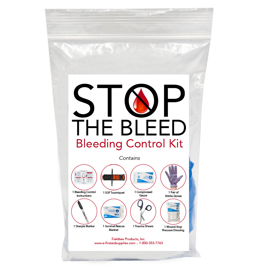 Stop The Bleed: Bleeding Control Emergency Kit | eFirstAidSupplies