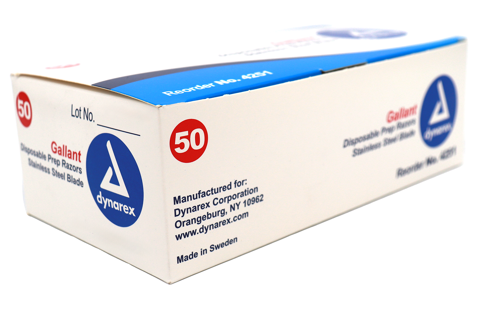 Disposable Pre-Op Prep Razors 50/bx | Stainless Steel Blades