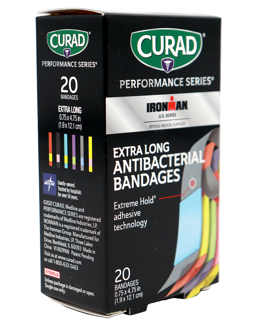 Curad Extra Long Antibacterial Bandages (20/bx) | E-FirstAid