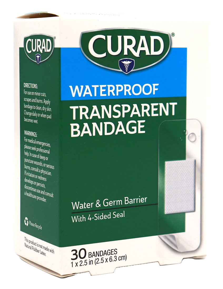 Curad Medium Waterproof Bandages 30/Ct | e-FirstAidSupplies