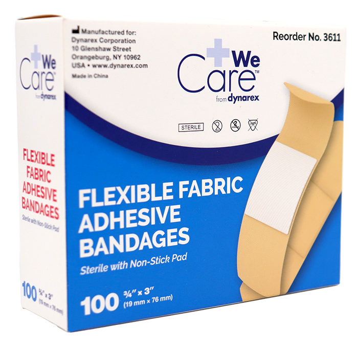 Fabric Bandages 3/4" x 3" (100/bx) : E-FirstaidSupplies