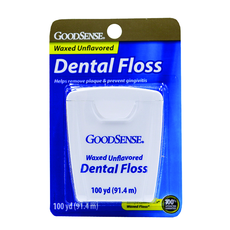 Waxed Unflavored Dental Floss – 100 Yards for Superior Care