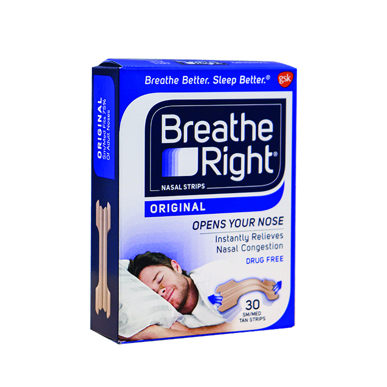Breathe Right Nasal Strips Sm/Med 30Ct - Easy Breathing Aid