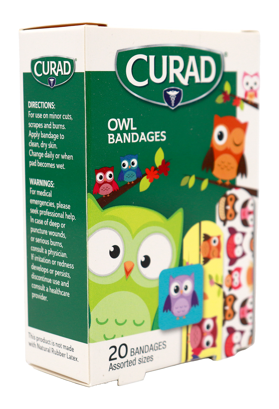 Curad Kids Owl Assorted Bandages 20/Ct | e-FirstAidSupplies