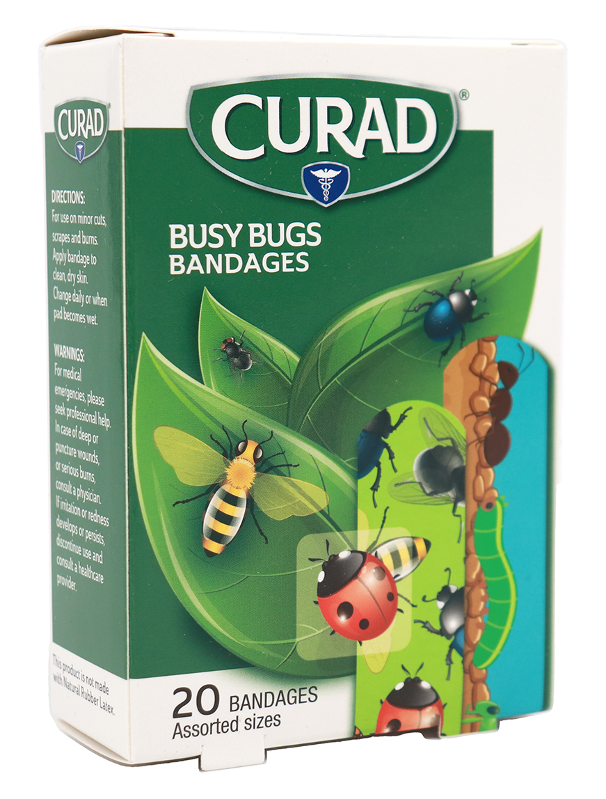 Curad Busy Bugs Assorted Bandages 20/Ct | e-FirstAidSupplies