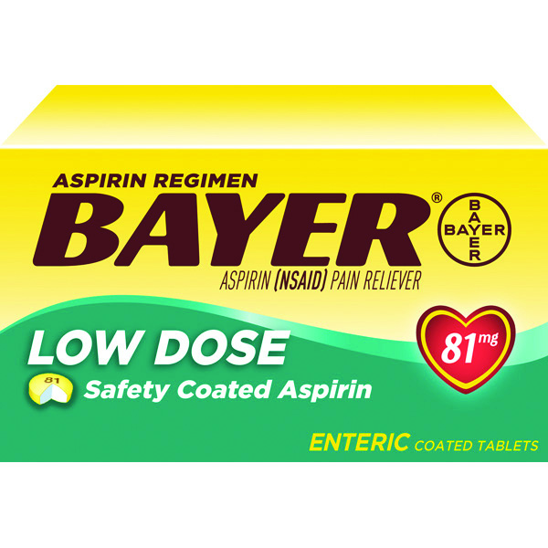 Bayer Low Dose Aspirin Regimen 120/Tabs : E-FirstaidSupplies