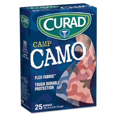 Curad blue fabric bandages store